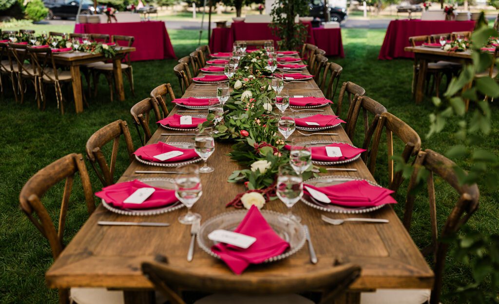 8' Vineyard Farm Table | Farm Tables & Bars | Event Rents